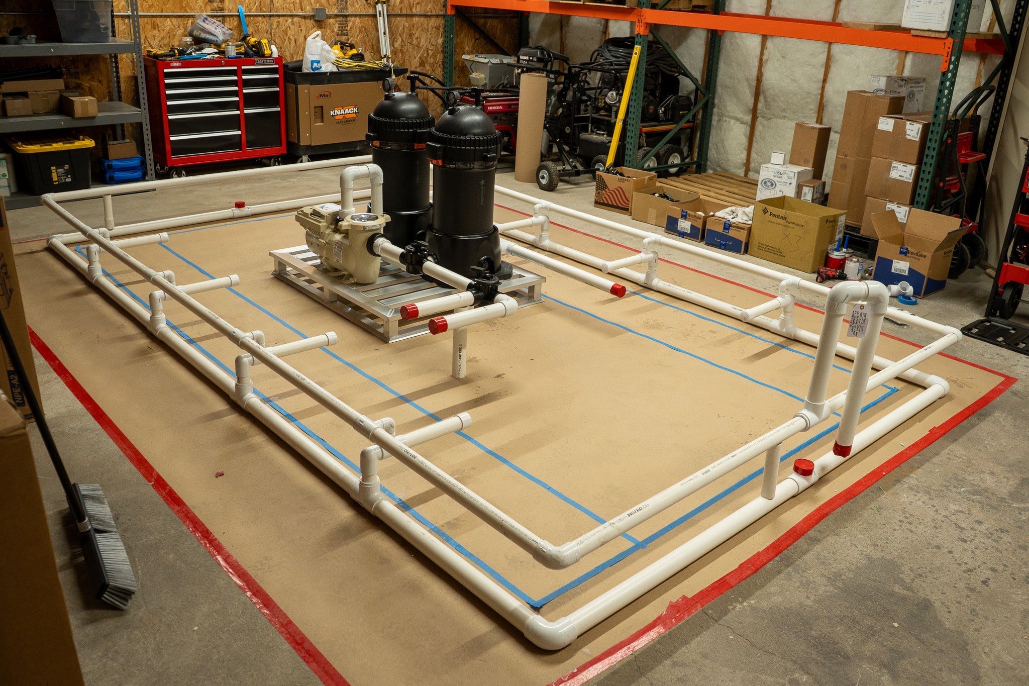 Spa Build Inside JMax Warehouse for Mexico Resort – JMax Plumbing