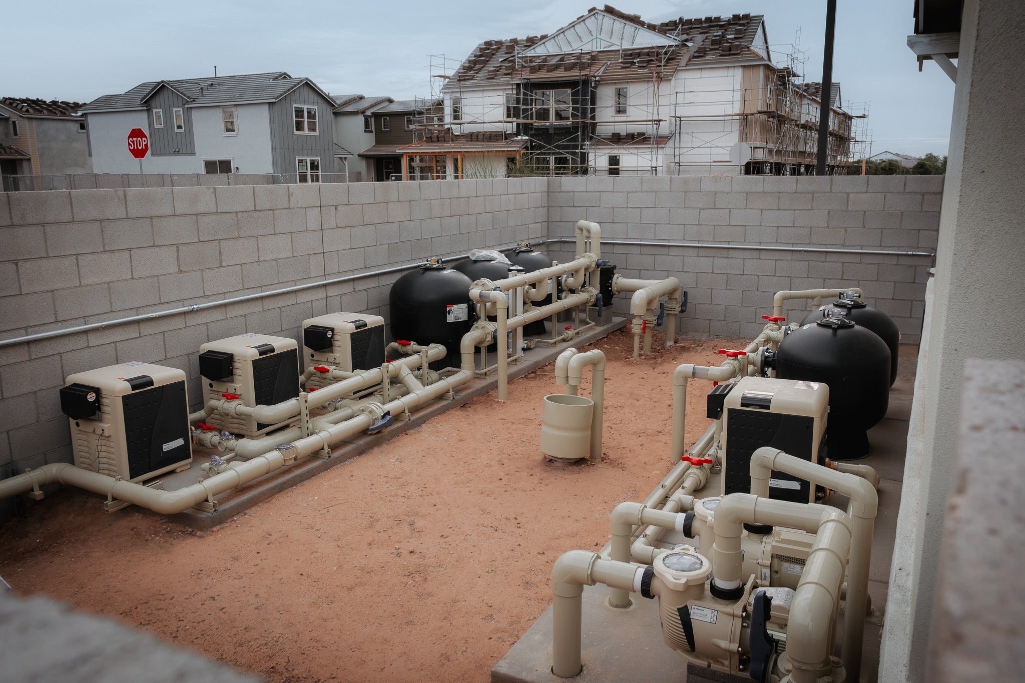 A Room Divided: Semi-Commercial Pool & Spa Equipment Setup for ...